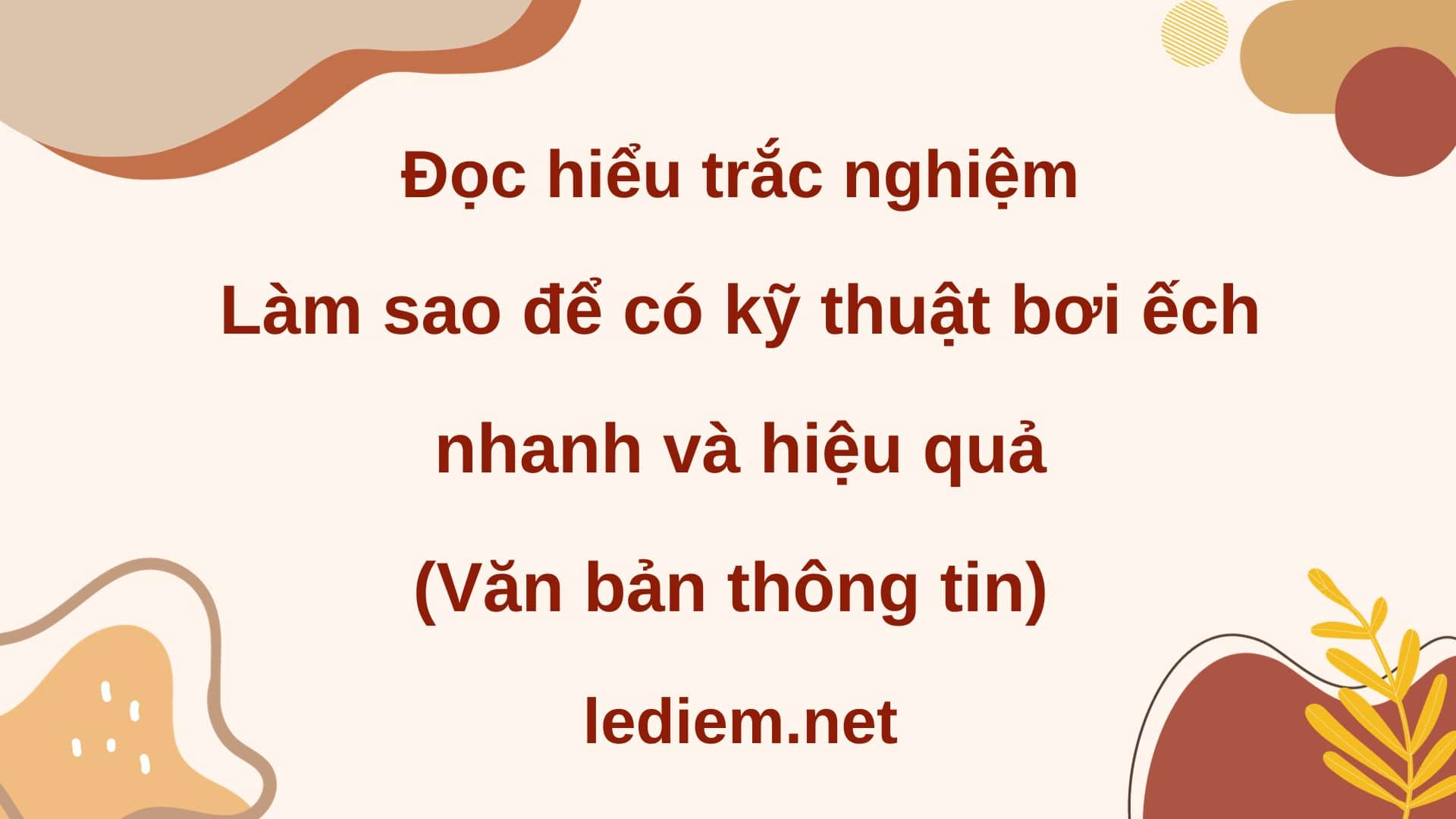 Làm sao để có kỹ thuật bơi ếch nhanh và hiệu quả ; Đọc hiểu Làm sao để ...